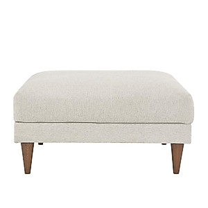Modway EEI-6481-HEI Zoya Down Filled Overstuffed Ottoman, Ivory Fabric