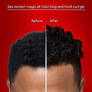 RED by Kiss X Bow Wow Styler Fixer Twist Curl Gel, Soft Hold for Afro Hair, Moisturizing with Coconut Scent, Ideal for 360 Waves & Twists, Nourished and Naturally Shiny
