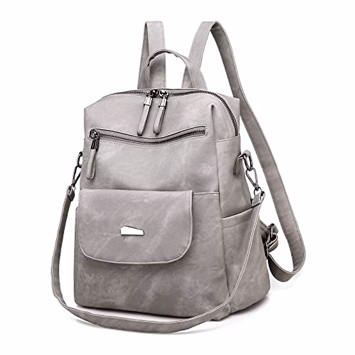 Konelia PU Leather Backpack Purse for Women Fashion Multipurpose Design Handbag Ladies Shoulder Bags Travel Backpack Brown