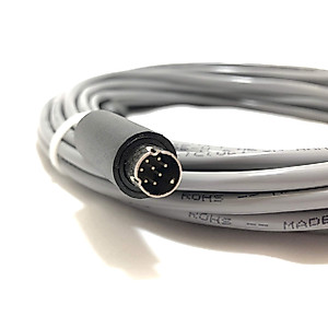 Go Electronic 50' VISCA Daisy Chain Cable VISCA RS232 Cable for Sony, PTZ Optics, and Other VISCA Compatible Cameras (8 Pin Mini Din to 8 Pin Mini Din) - Made in The USA