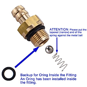 RIDGE WASHER Compatible Chemical Injector Set for Pressure Washer, Pressure Washer Replacement Accessories for 203640GS 190593GS 190635GS