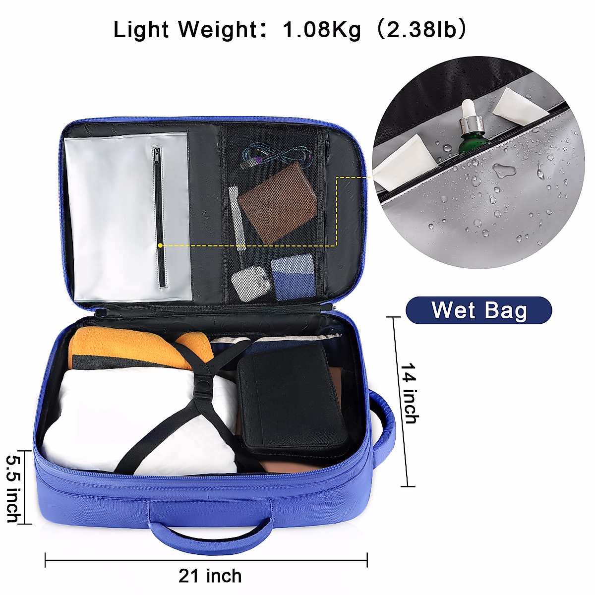 Travel Backpack for Women, 50L Carry on Backpack with Wet Bag Expandable Flight Approved Luggage Backpack Suitcase,Extra Large Weekender Bag Water Resistant Lightweight Daypack Gift for Traveler Women