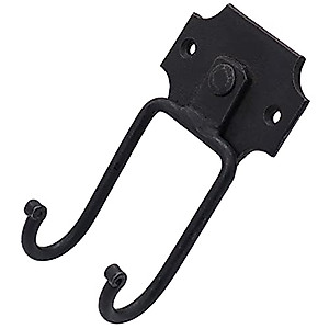 Mythrojan Slender Sword Wall Mount in Forged Black Finish : Universal Sword Holder Wall Display