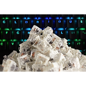 GLORIOUS Kailh Speed Silver Mechanical Keyboard Switches: Ultra-Fast Linear 120-Pack - Engineered for Competitive Gaming