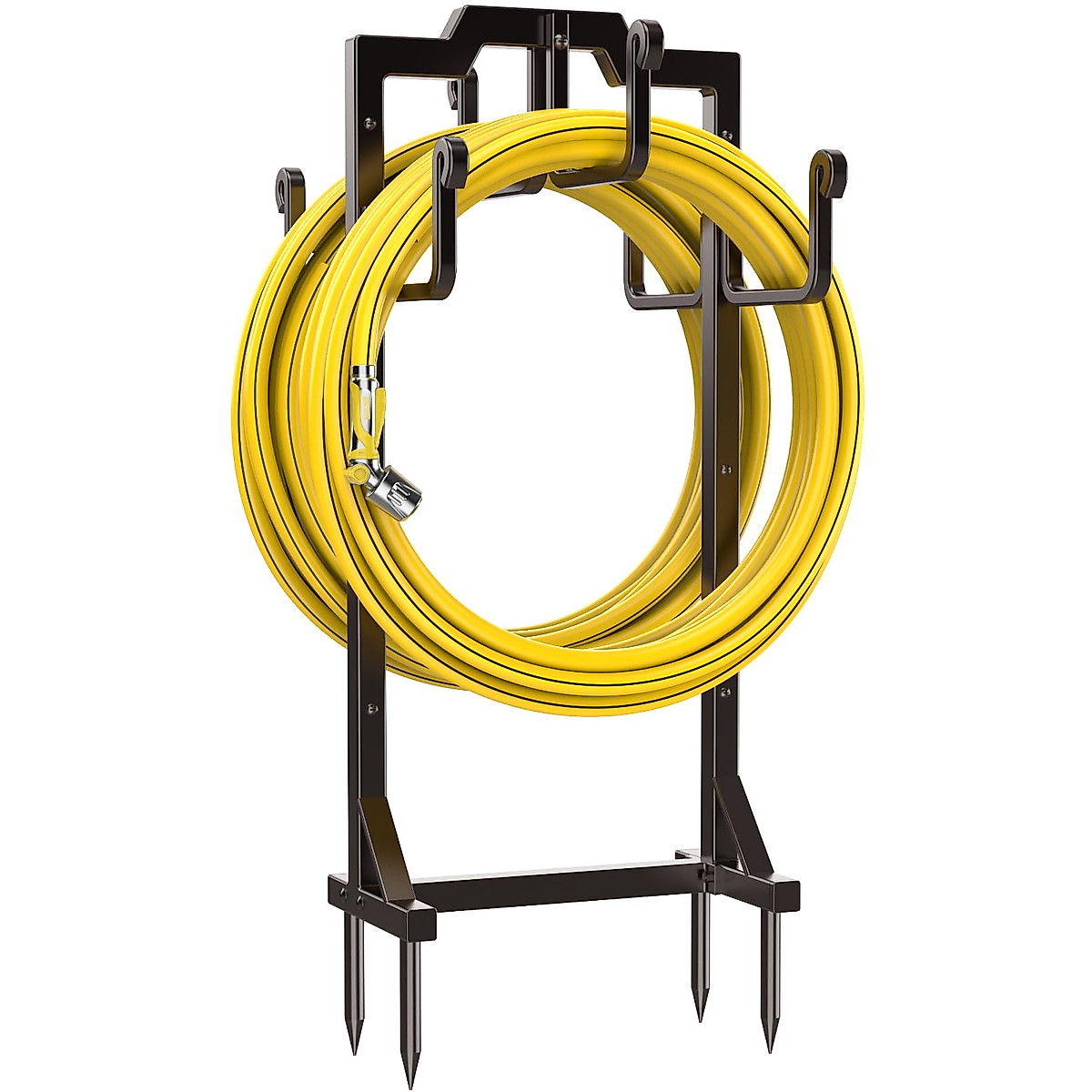 Skycarper Garden Hose Reel Holder Water Hose Hanger Organizer Stand,Bronze