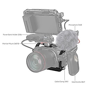 SmallRig R6 Mark II Camera Cage for Canon, Formfitting Video Making Camera Rig for Canon R6 Mark II, Built-in Dual NATO Rails, Quick Release Plate for Arca, Horizontal and Vertical Shooting - 4159