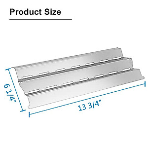 Heat Plate Shield Replacement for Broil King 9869-74ED, 9869-77C, 9869-77ED, 9869-84, 9869-84R, 9869-87, 9869-87R, 986984, 986984R, 986987, 9875-84, 9875-87, 986787C, 9868-74, 9868-77, 9868-84, 3 Pack