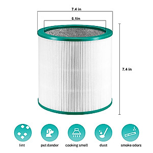 BRIGHTIFY TP01, TP02, TP03 Filter Replacement, Compatible with Dyson Pure Cool Link TP01 TP02 TP03 Dyson Tower Purifier, HEPA Filter Replacement, 1 Pack