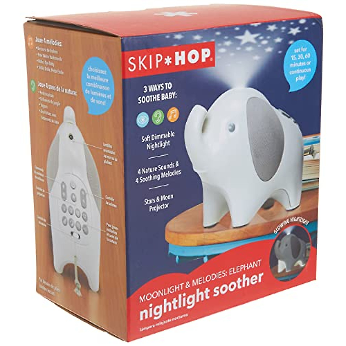 Skip Hop Baby Soother, Moonlight & Melodies, Elephant