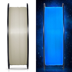Glow in The Dark Blue PLA Filament, Luminous PLA, Long Time Light,Diameter 1.75mm,N.W. 1kg(2.2 lbs), Fit Most FDM 3D Printer
