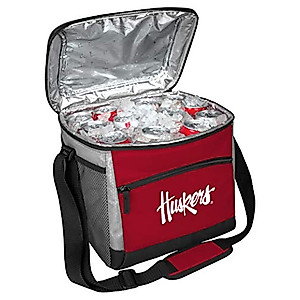 Rawlings NCAA Soft Sided Insulated Cooler Bag, 24-Can Capacity, Nebraska Cornhuskers, Red (10223089111)