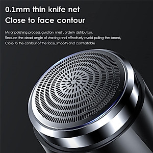 Electric Razor for Men Pocket Size Mini Portable Shaver Wet and Dry Use, Rechargeable Multifunction Portable Travel Shaver for Men's Beard Shaving Trimming Grooming