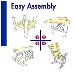 BRIOPAWS Patio Rocking Chair Wood Grain, All-Weather Oversized Outdoor Rocker, HDPE Plastic Wood Texture Rocking Chairs w/High Back for Front Porch Outside Indoor Living Room Backyard Balcony