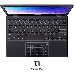 2022 ASUS Laptop L210 11.6” Ultra Thin Student Laptop Computer, Intel Celeron N4020 Processor, 4GB RAM, 192 GB Storage, Windows 10 Home in S Mode with One Year of Office 365 Personal, Star Black