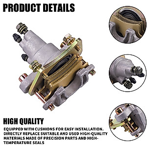 CNCMOTOK Rear Atv Brake Caliper Compatible with Polaris Sportsman 400 450 500 600 700 800 With Pads Replace 1911075