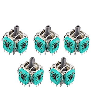 Zerone 3D Joystick Axis Analog Sensor Replacement Module, Replacement Analog Stick Joystick Parts for Xbox One Game Console Controller Repairing (5 Pack)