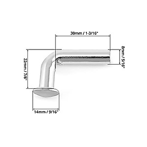 QWORK Pallet Rack Drop Pin, 50 Pcs M8x30mm Heavy Duty J Bolt Safety Universal Pins, Accessory Shelving System, Easy installtion Cross Beam Locker Drop Pin