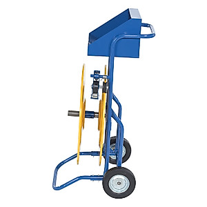 Vestil STRAP-PS-HD Steel Strapping Cart with Powder Coat Finish, 24-7/8" Width, 43" Height, 20-1/2" Depth