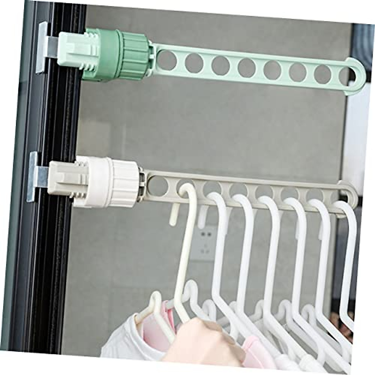 BUGUUYO 3pcs Rotary Clothes Rack Travel Hanger Hanging Racks for Clothes Adjustable Clothes Rack Clothes Hanger Pants Hanger Portable Abs Portable Clothes Racks Clothes Drying Hooks Suit