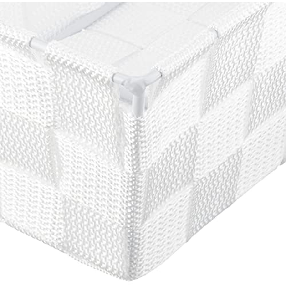 WENKO Adria 22077100 Storage Basket White Plastic 28 x 28 x 18 cm