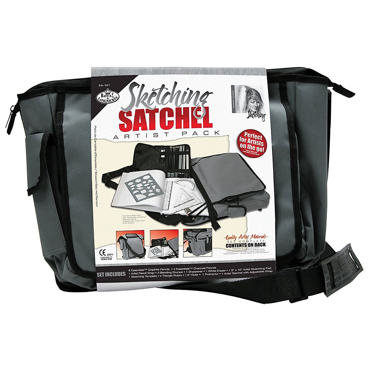ROYAL BRUSH FA-101 Sketching Sketching Satchel Artist Set