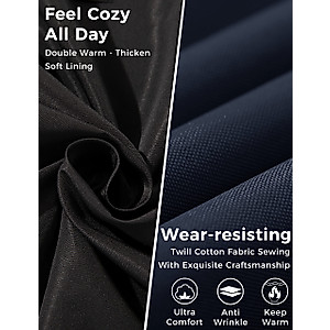 wantdo Women's Winter Hooded Thick Puffer Coat Insulated Long Parka Navy S