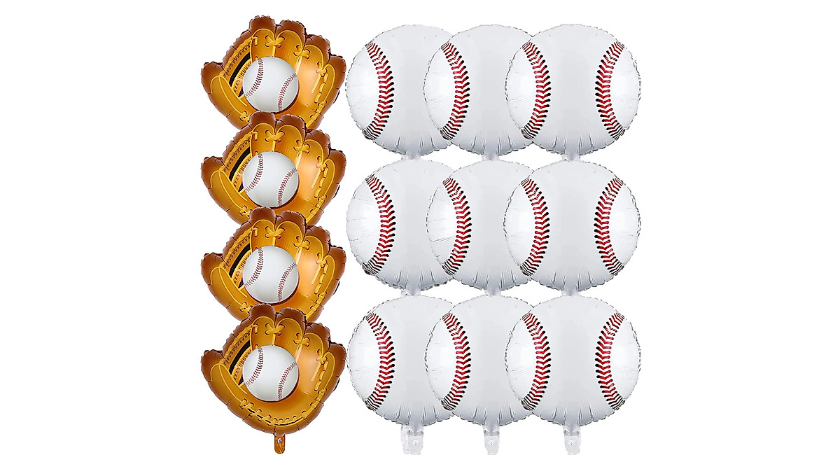 YUJUN Baseball Balloons for Themed Party Decorations