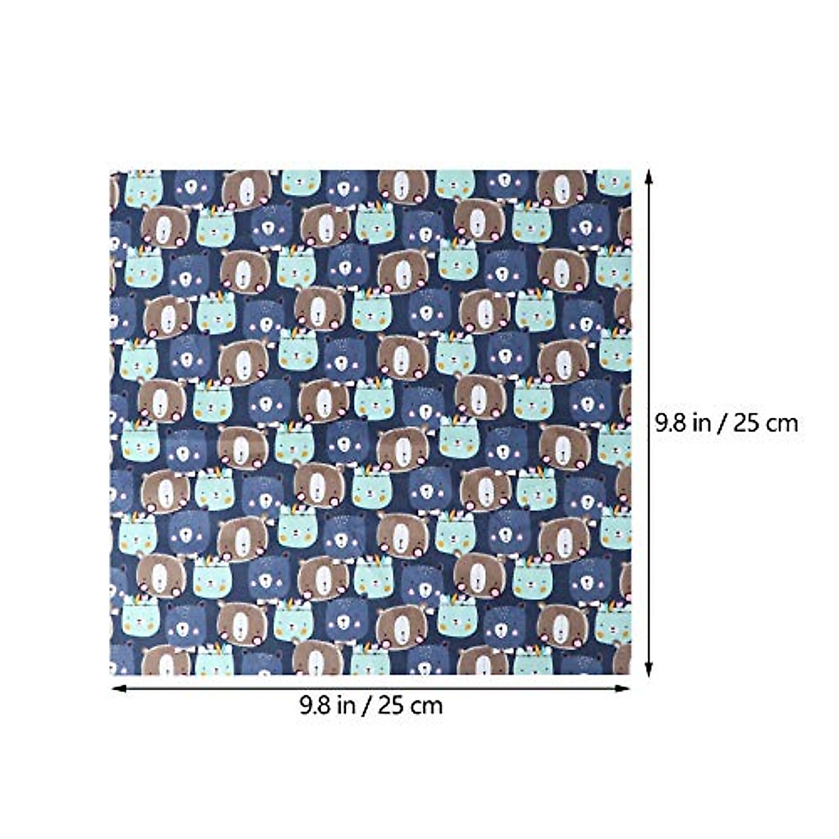 Healifty Quilting Fabric 7Pcs Cotton Fabric Bundle Animal Quilting Sewing Fabric Patchwork Cloths Sheets for DIY Craft Scrapbooking Mouth Cover Purse Bag 25x25cm Embroidery Fabric