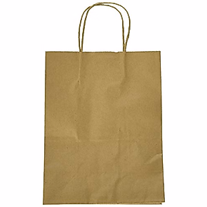 8"x4.75"x10" 50 pcs- Brown Kraft Paper Bags Shopping Bags Party Bags Retail Bags Craft Bags Brown Bag Natural Bag