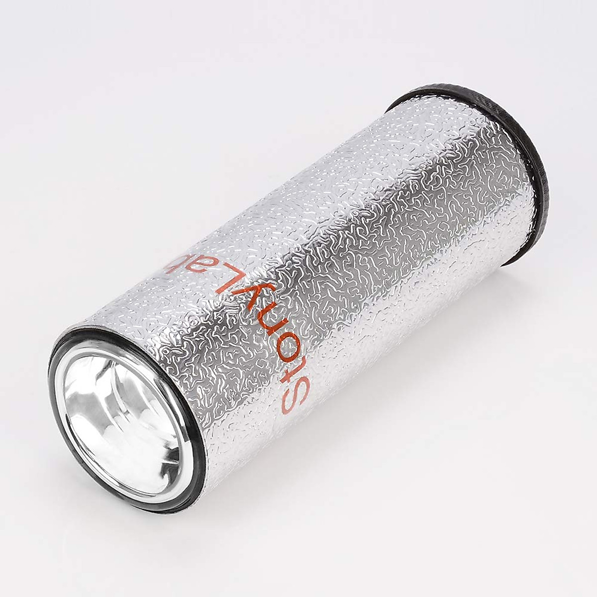 stonylab Dewar Flask, Cylindrical Form Borosilicate Glass Dewar Flask with Aluminum Base, 210mm Interior Depth and 70mm Interior Diameter for Laboratory, 665ml