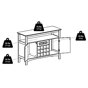 Winsome Jasper Buffet, Black