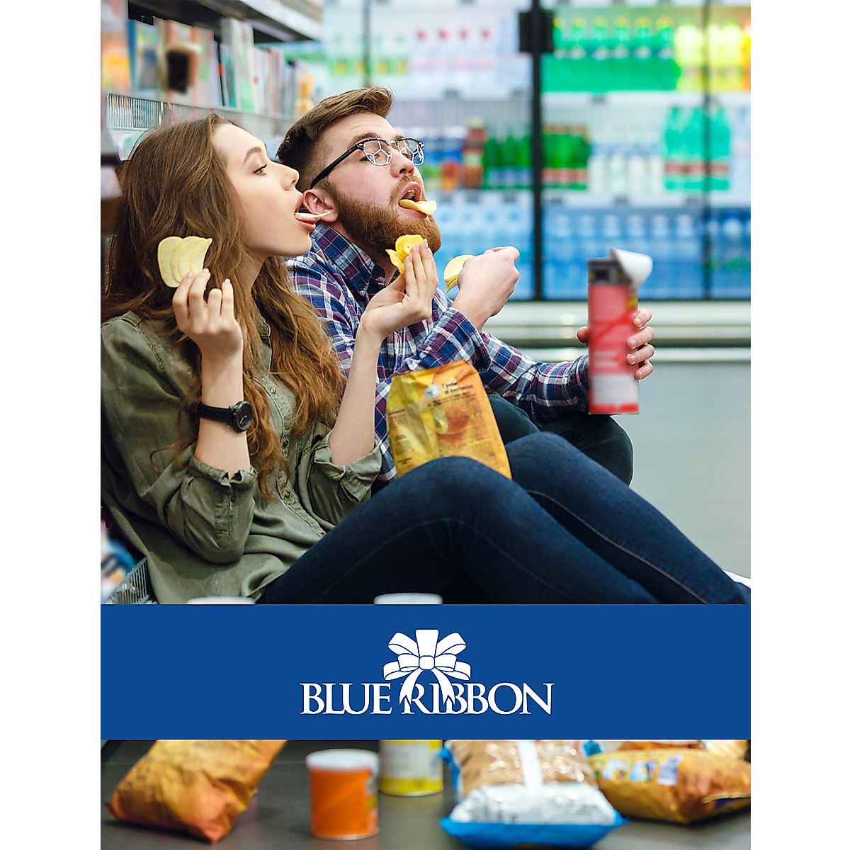 Blue Ribbon Healthy Snacks Care Package (30 Count) Discover a Whole New World of Healthy Snack Variety Women Men Kids Teens Gift Basket