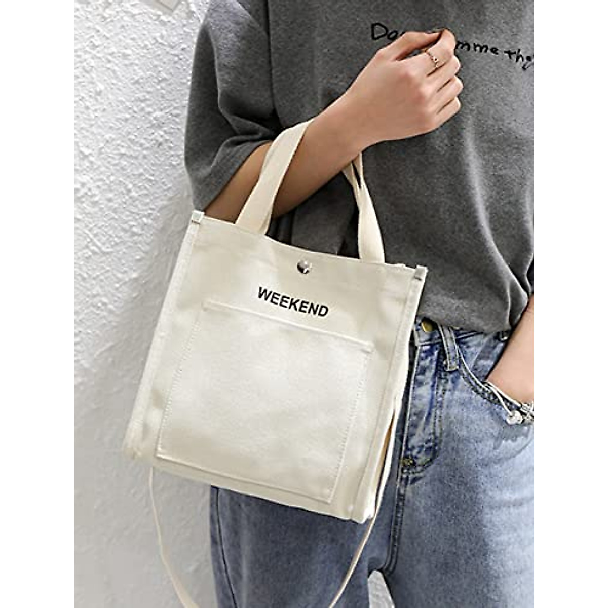 Womens Canvas Tote Bag Hobo Handbag Casual Shoulder Crossbady Purse Satchel Shopping Bag