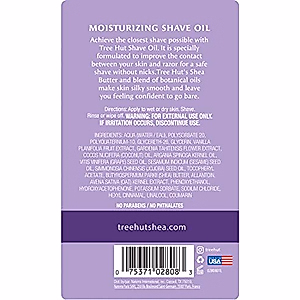 Tree Hut bare Moisturizing Shave Oil, Tahitian Bean, Vanilla, 7.7 Fl Oz