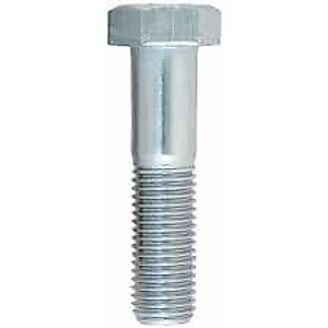3/8-16 x 5 Hex Head Cap Screws, Steel Grade 2, Zinc Plating (Quantity: 25 pcs) - Coarse Thread UNC, Partially Threaded, Length: 5 Inch, Thread Size: 3/8 Inch