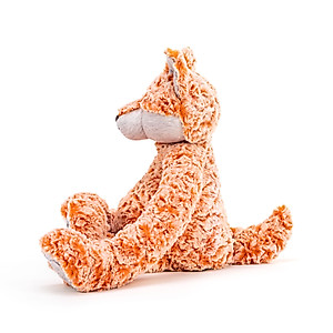 DEMDACO Heartful Hugs Fox Orange 17.5 Inch Weighted Childrens Plush Stuffed Animal