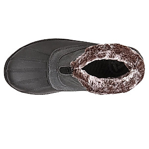 Propét Women's Lumi Ankle Zip Snow Boot, Grey, 9 W US