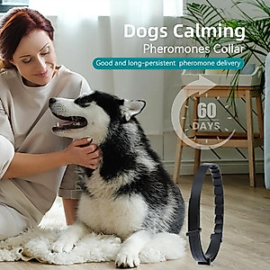 EON SNUGGLEMATES Calming Collar for Dogs 4 Packs Dog Pheromone Calm Collars Relief Anxiety Stress Separation Lasts 60 Days Relieve Bad Behavior 25 Inches Size Flexible Adjustable Dog