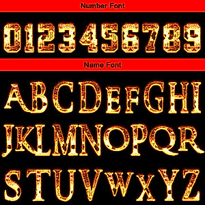 Custom Basketball Jersey for Men Women Adult Youth Print Name Number Logo (Flame)