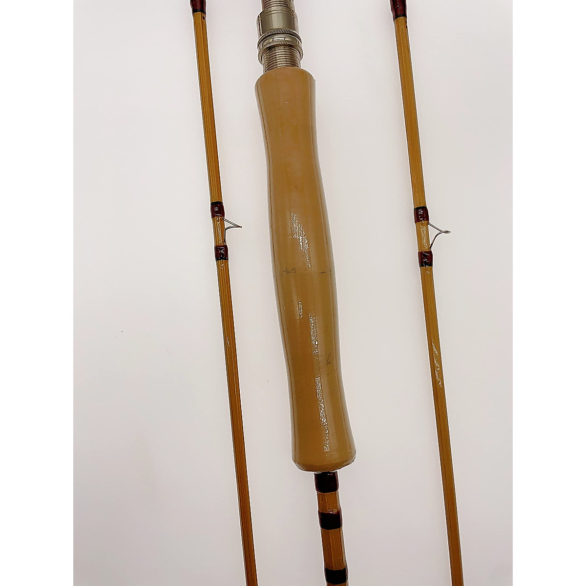 New Bamboo Fly Rod with Nickel Silver Downlocked Reelseat and Agate Strip Guide. (8'0" #6)