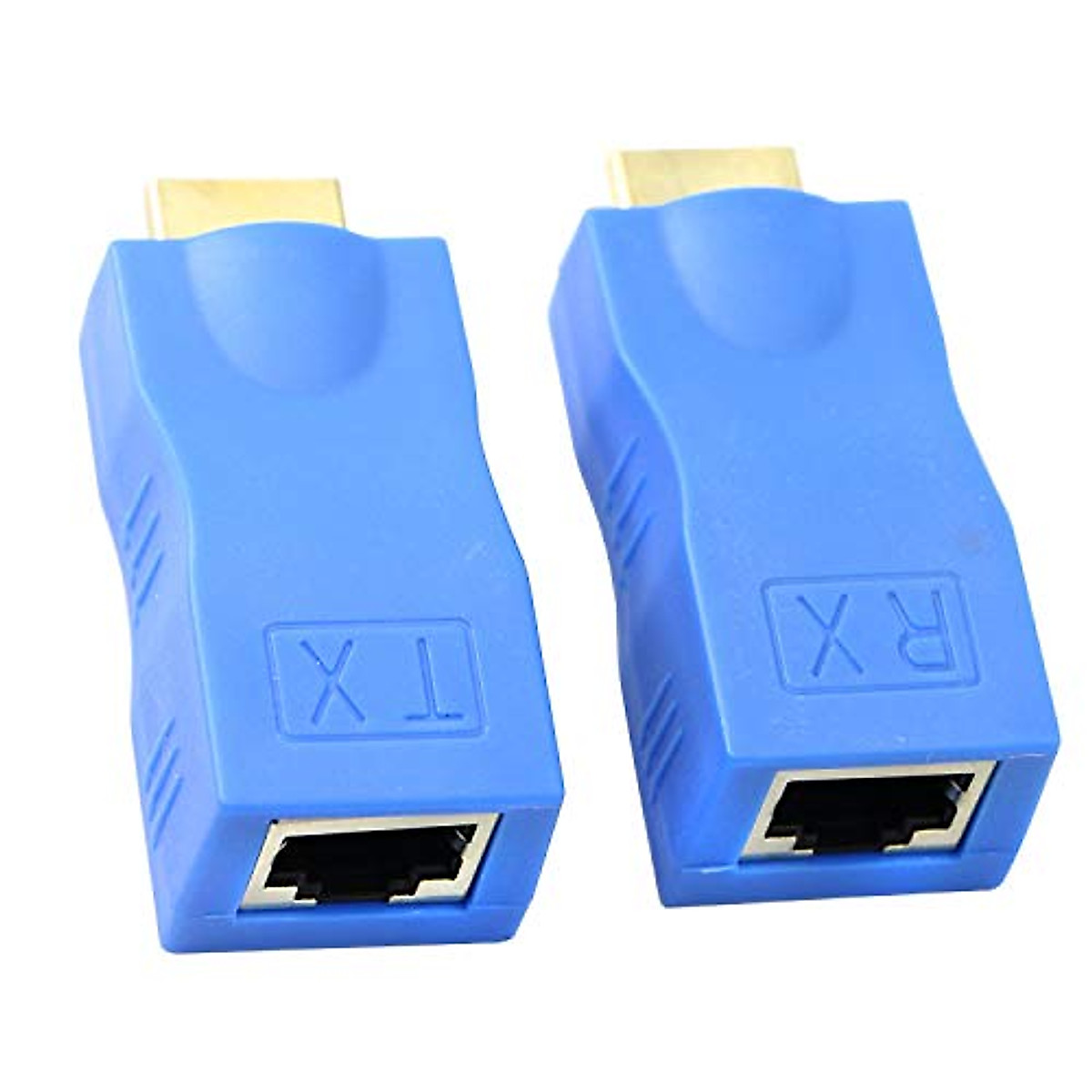 HDMI Extender,HDMI to RJ45 Network Cable Extender Converter Repeater Over Cat 5e /6 1080p up to 30m Extender for HDTV PS4 STB , Request Pure Copper Cat 5e /6 Wire- Not Support HDCP
