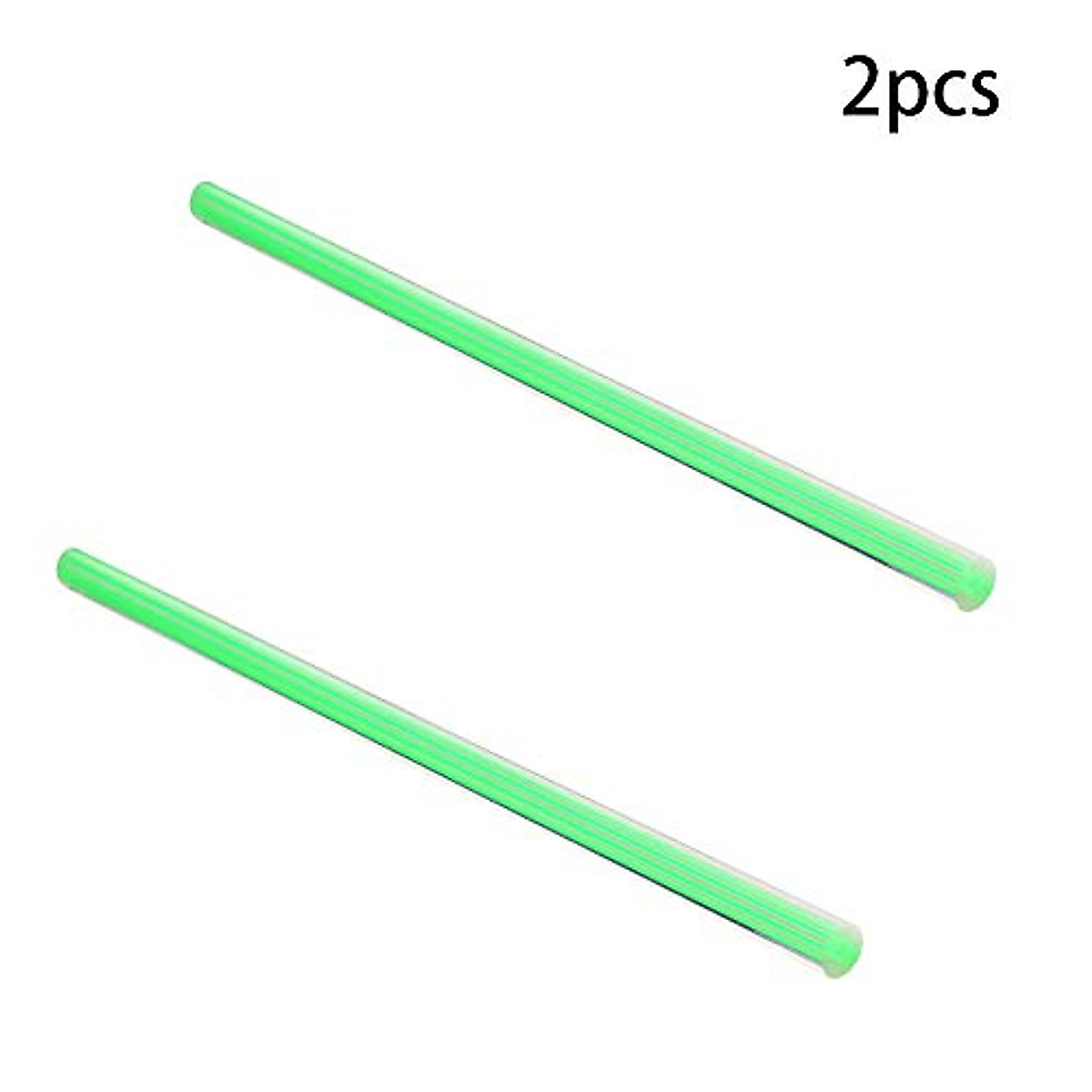 Fielect Green Straight Line Acrylic Round Rod Standard Plexiglas Tolerance Lightweight for DIY 10mm Diameter 250mm Height 2Pcs