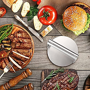 Stainless Steel Burger Press, Non Stick Hamburger Mold 5.5in Hamburger Press Patty Maker, Used to Fill Burgers, Sliders, Regular Beef Burgers, Non-Stick Kitchen Barbecue Tools, Barbecue Accessories