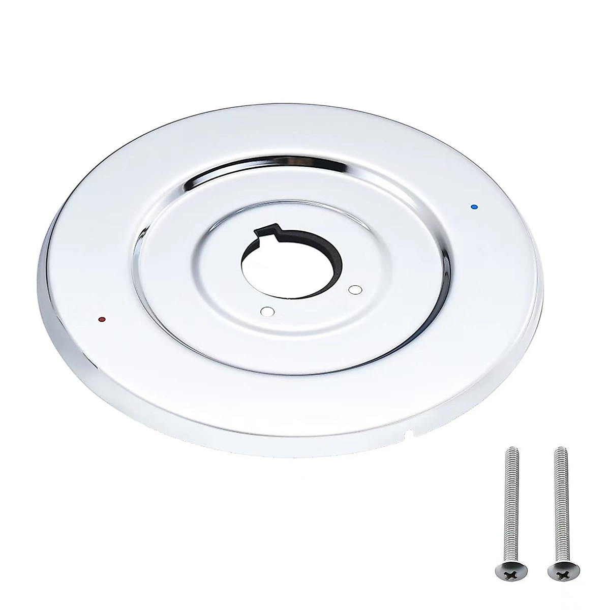 16090 Escutcheon Replacement for Moen Chateau Collection,One-Handle Tub and Shower Faucets, Sold with 15528 Escutcheon Screws, Chrome