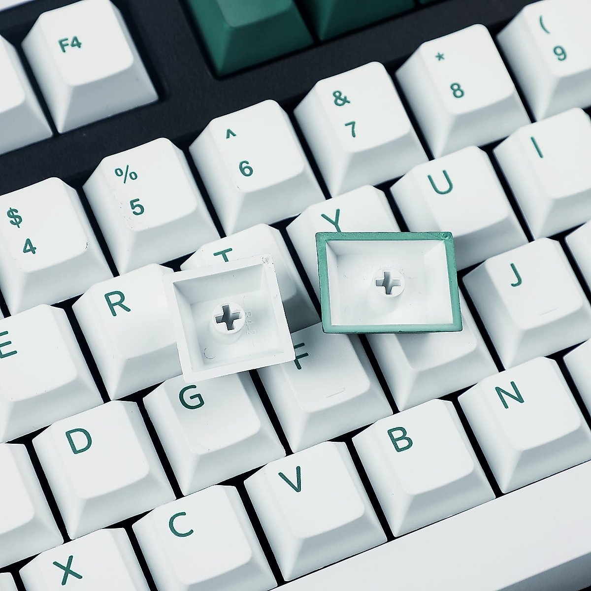144 Keys Botanical Cherry Profile PBT Dye Sub Keycaps for MX Mechanical Keyboard GMMK Filco Ducky 104 TKL GK61 KBD75 96 GK64 68 (144 Key Botanical)