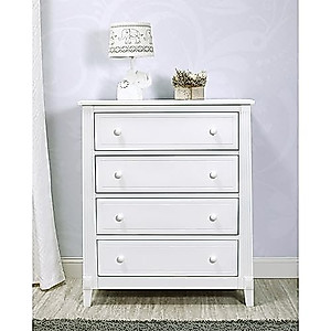 Sorelle Furniture Berkley Baby Dresser – Dresser for Nursery, Kids Bedroom Furniture, Dresser Drawers, Nightstand for Child’s Room with Drawers, Nursery Furniture for Infant-White