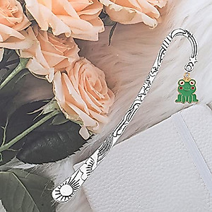MYOSPARK Frog Bookmark Frogs Lover Gift Animal Bookmarks Gifts for Book Lovers Inspirational Gifts for Kids (Frog Bookmark)