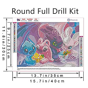 Hyporeak Diamond Painting Kits for Adults,Diamond Art Kit,5D Diamond Painting Kit Full Drill Round for Gift,Wall Decor,Relaxing(12x16)
