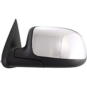 Kool Vue Left & Right Manual Non-Heated Door Mirrors Compatible With Chevrolet Silverado 1500 1999-2006 Without Blind Spot Feature Chrome Pair Extended Cab & Standard Cab