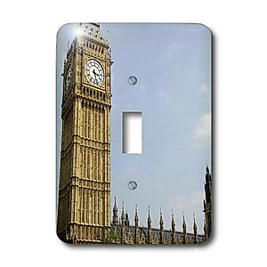 3dRose lsp_82737_1 England, London, Big Ben Clock Tower Eu33 Cmi0303 Cindy Miller Hopkins Single Toggle Switch